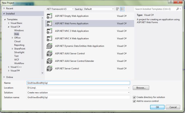 How to Bind Data From MySQL Database to GridView in ASP.Net 4.5