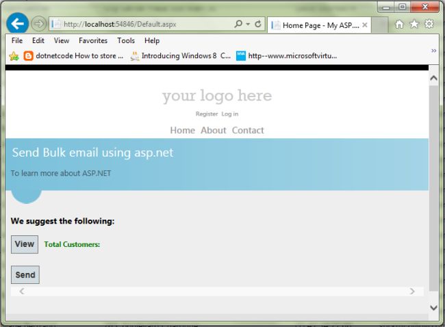 How to Send Bulk Email Using ASP.Net
