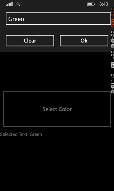 Creating List Picker Dialog In WP8