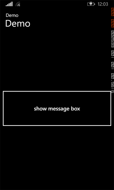 Custom Message Box Control In WP8