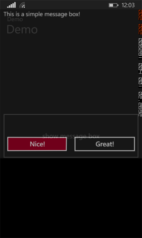 Custom Message Box Control In WP8