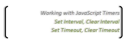 Working With JavaScript Timers
