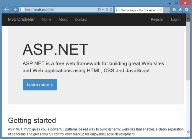 ASP.Net MVC 5 Using Visual Basic: Getting Started