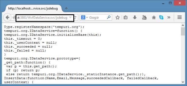Consuming WCF Service Using JavaScript