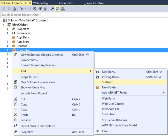 Getting Started With CRUD Operations and LocalDB in MVC 5