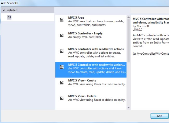 Getting Started With CRUD Operations and LocalDB in MVC 5