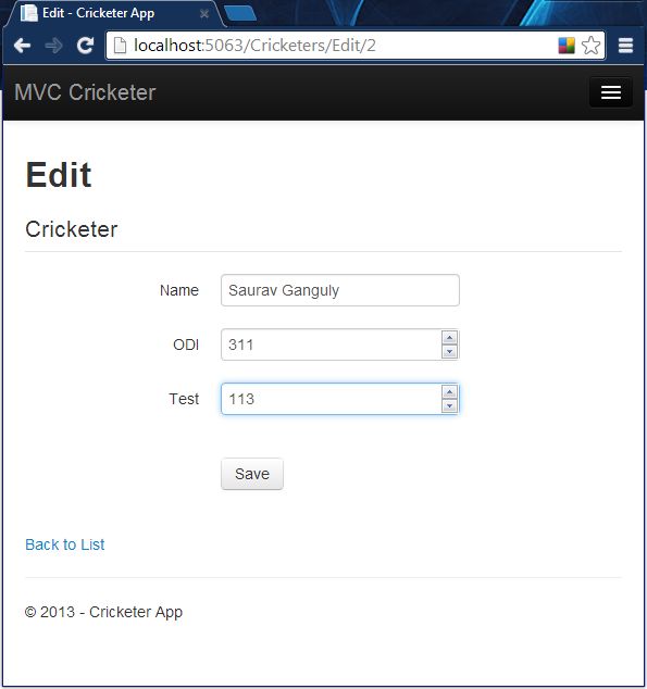 Getting Started With CRUD Operations and LocalDB in MVC 5