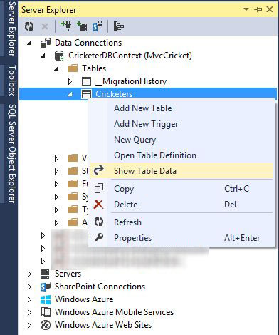 Getting Started With CRUD Operations and LocalDB in MVC 5