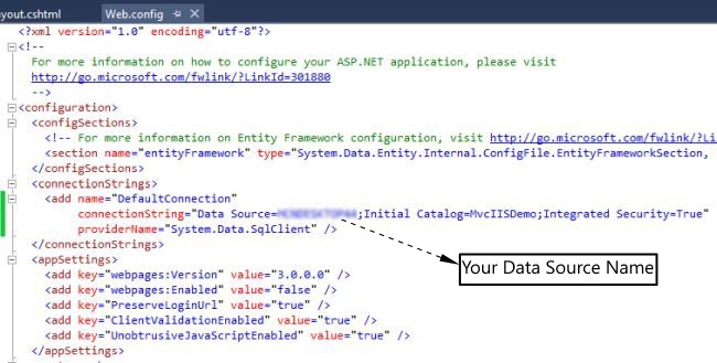 Getting Started With IIS Host And Publish In MVC 5
