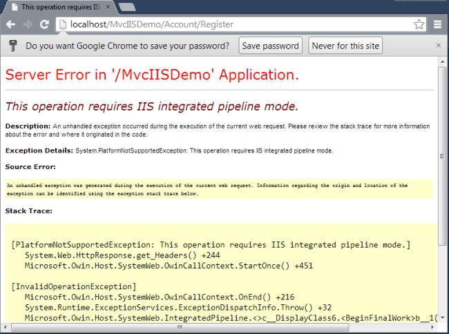 Getting Started With IIS Host And Publish In MVC 5