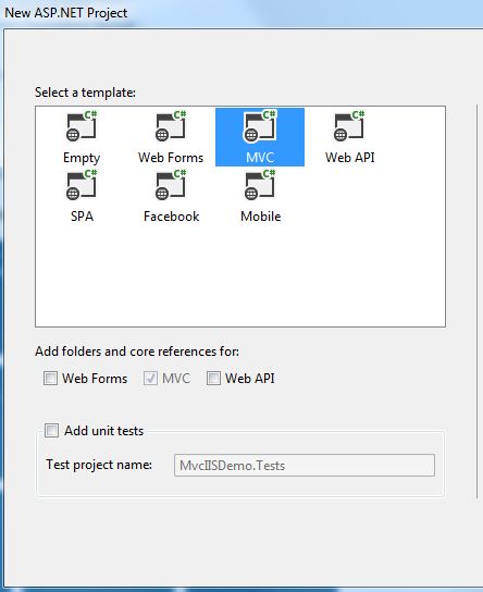 Getting Started With IIS Host And Publish In MVC 5