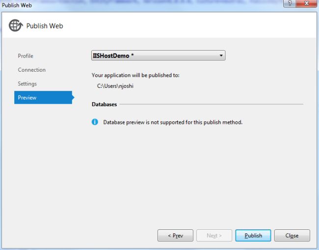 Getting Started With IIS Host And Publish In MVC 5