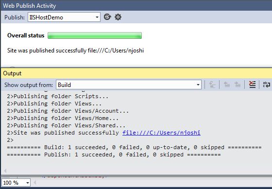 Getting Started With IIS Host And Publish In MVC 5