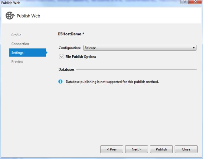Getting Started With IIS Host And Publish In MVC 5