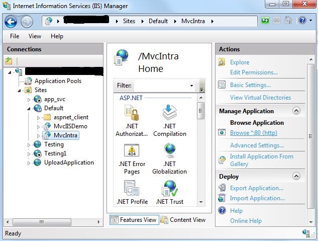 Getting Started With Intranet Application in MVC 4