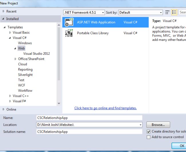 How to Establish Relationship Between Tables in an ASP.Net Web Application