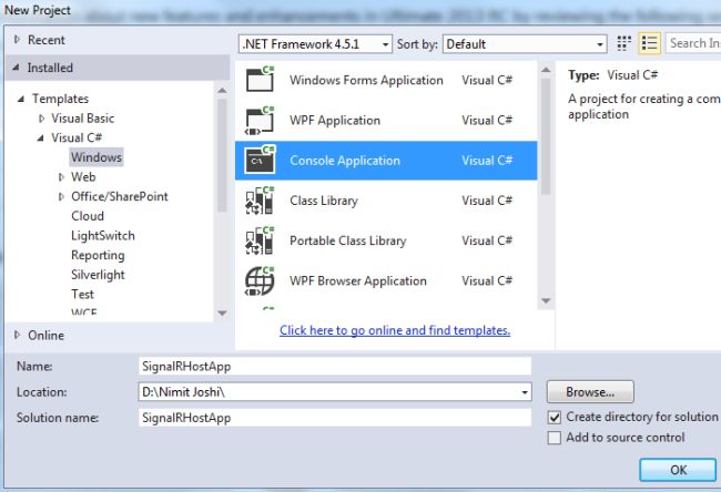 Introduction To ASP.Net SignalR Self Hosting