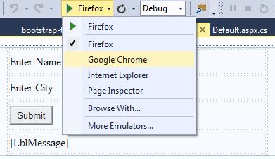 Introduction of Web Development Features in Visual Studio 2013