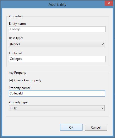Use ADO.NET Entity Data Model in ASP.Net Scaffolding