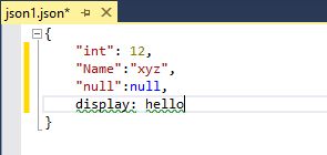 Working With New JSON Editor in Visual Studio 2013 CTP2 Update2