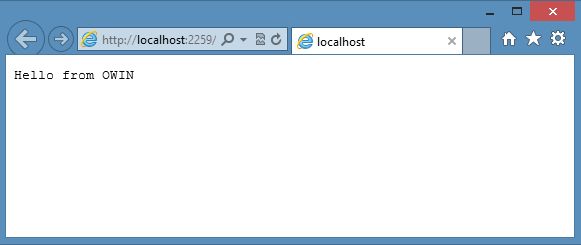 Working With OWIN Hosting and Self Hosting in ASP.Net