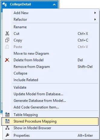 Working With Stored Procedures Using Entity Framework: Part 1