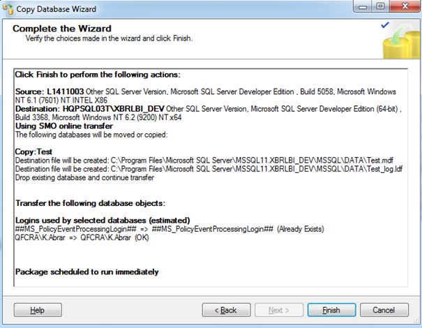Copy Database From One Server to Another Server in SQL