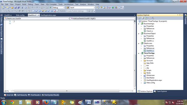 Create and Implement 3-Tier Architecture in ASP.Net