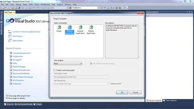 Creating Simple Cascading DropDownList In MVC 4 Using Razor