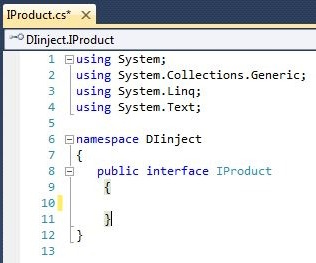 Dependency Injection Using Microsoft Unity Framework