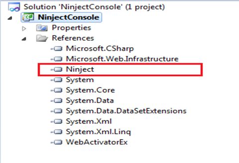 Dependency Injection Using Ninject in .NET