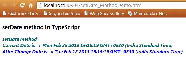 Date Object Method In Typescript Part 8