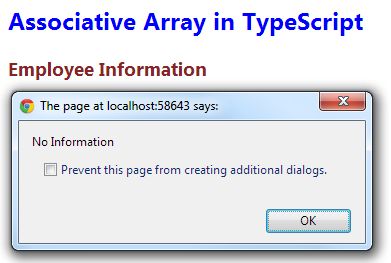 How To Use Associative Array in TypeScript