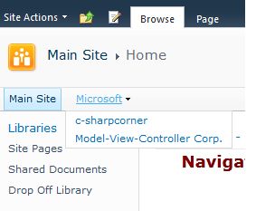 Create Navigation Heading With SubNodes in SharePoint 2010 ...