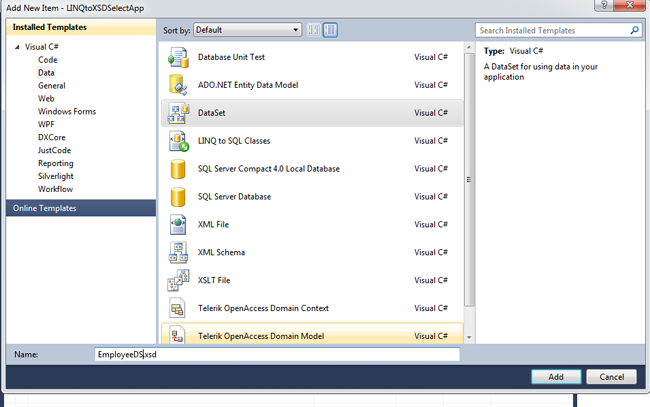 Select and Delete Data With LINQ Using XSD