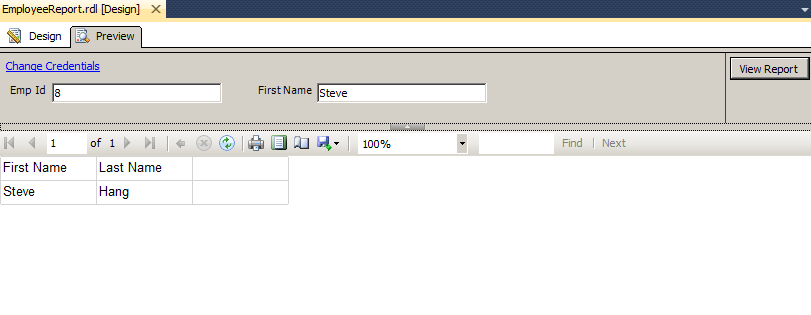 Ssrs Report Using Stored Procedure With Multiple Parameters