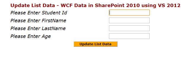 Update List Data With WCF Service in SharePoint 2010 Programmatically ...