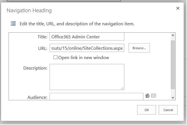 Steps to Enable Global And Local Navigation Link Using Office365 For ...