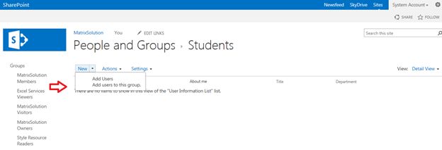 Create a Group in SharePoint 2013