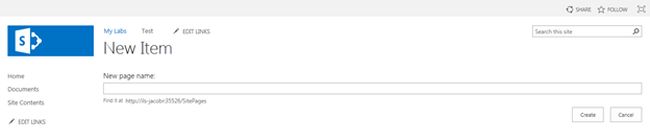 Create a Wiki Page and Web Part Page in SharePoint Site Pages