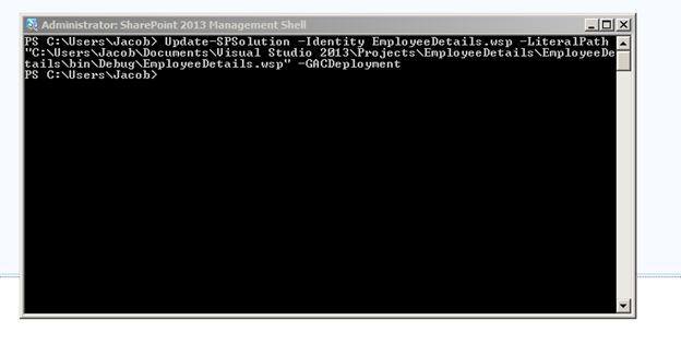 Powershell Commands To Update Uninstall And Remove Solution In