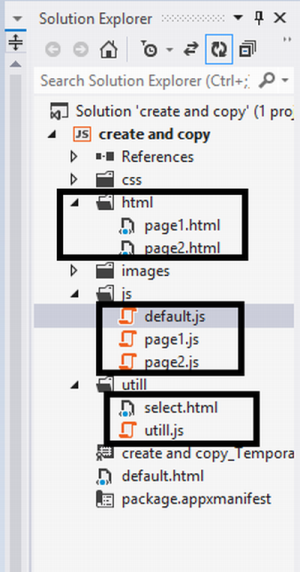 Copying A Text File With The Help Of Windows Store Apps Using Javascript