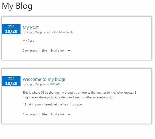 Site Template Part 2: Blogs in SharePoint 2013 or Office 365