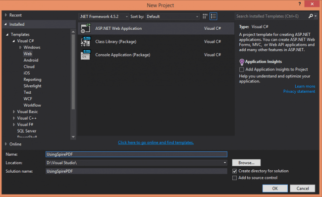 Using Spire.PDF In ASP.NET