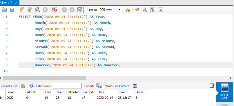 Working With DateTime In MySQL