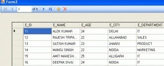 How to Bind a BindingNavigator with a DataGridView in Windows Forms