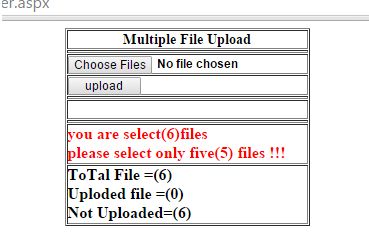 Multiple File Upload in ASP.NET With Example