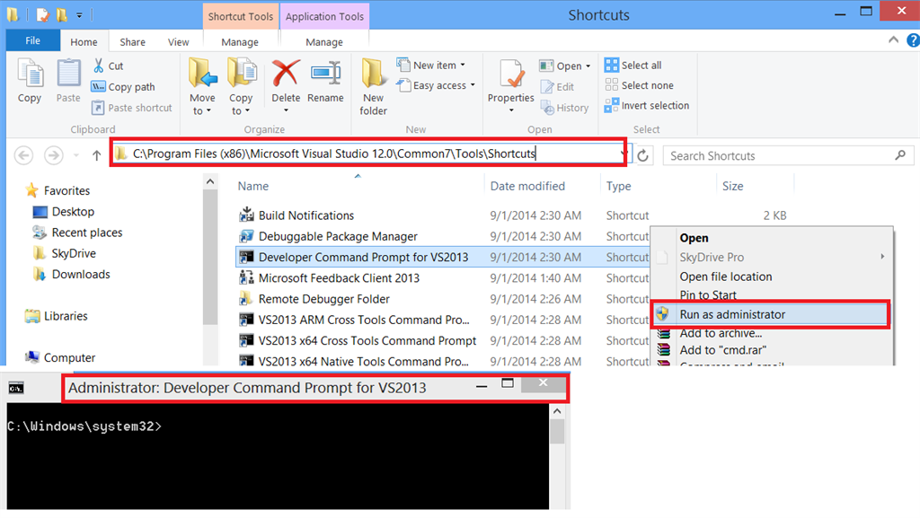 Developer Command Prompt For Visual Studio