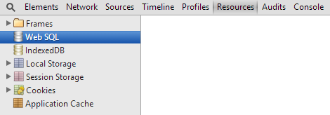 HTML 5 Web SQL Database