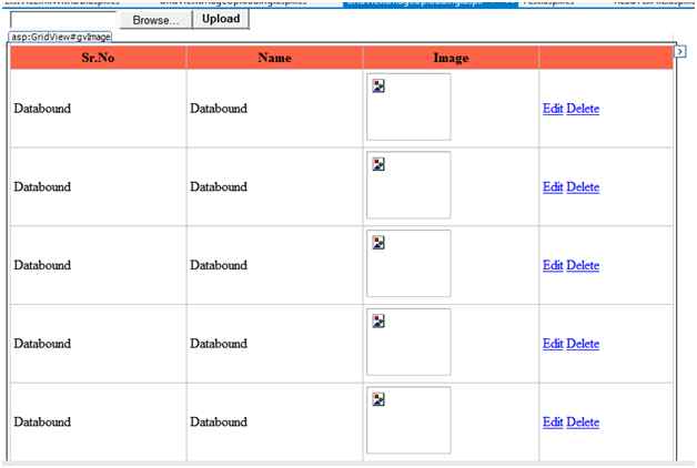 Binding Image With GridView And Updating Image In GridView